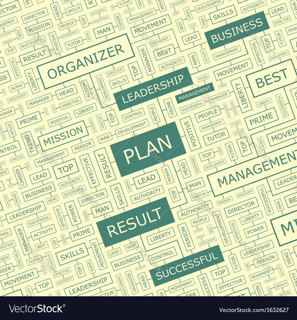 PLAN Royalty Free Vector Image - VectorStock