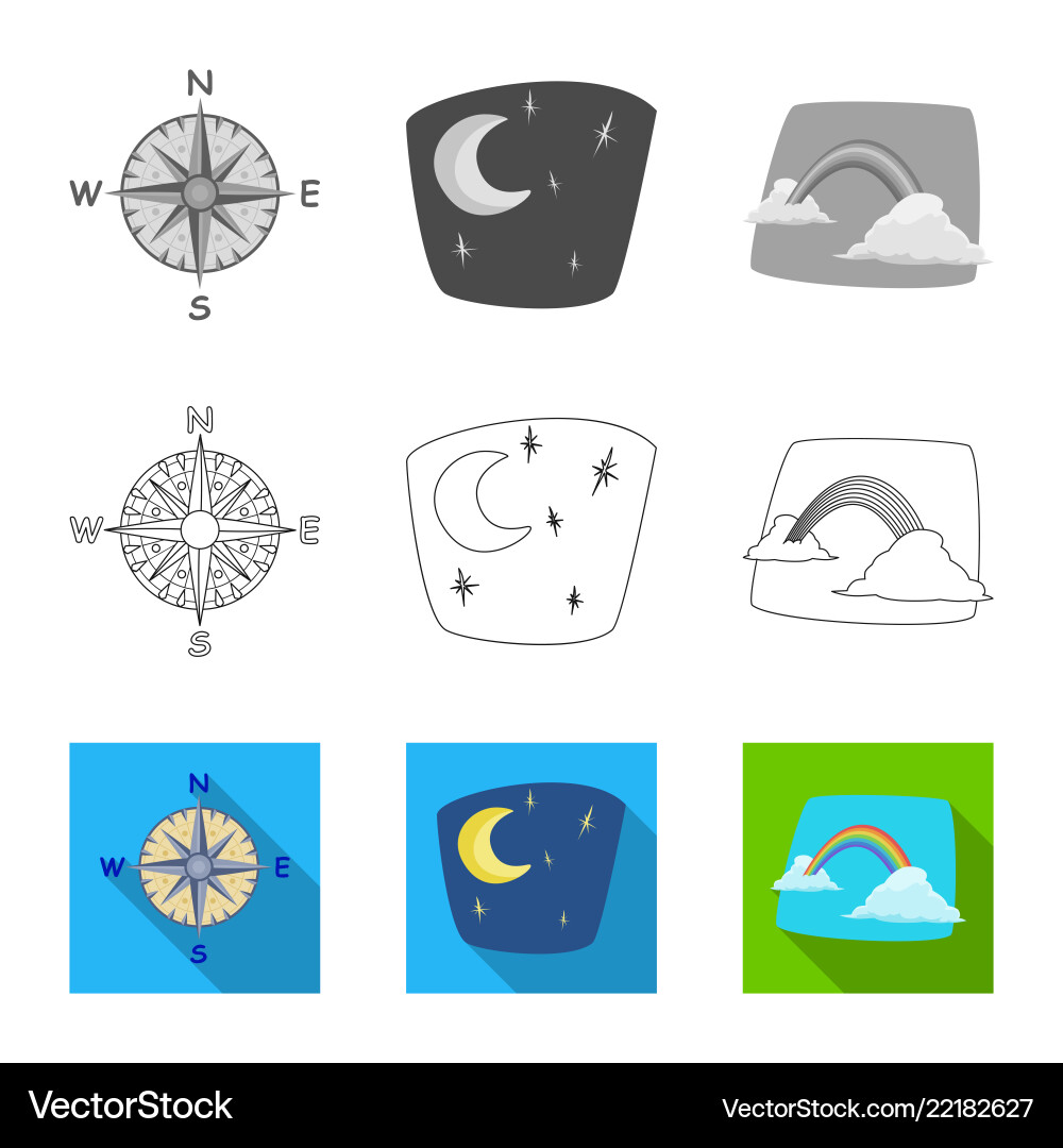 Weather and climate symbol Royalty Free Vector Image