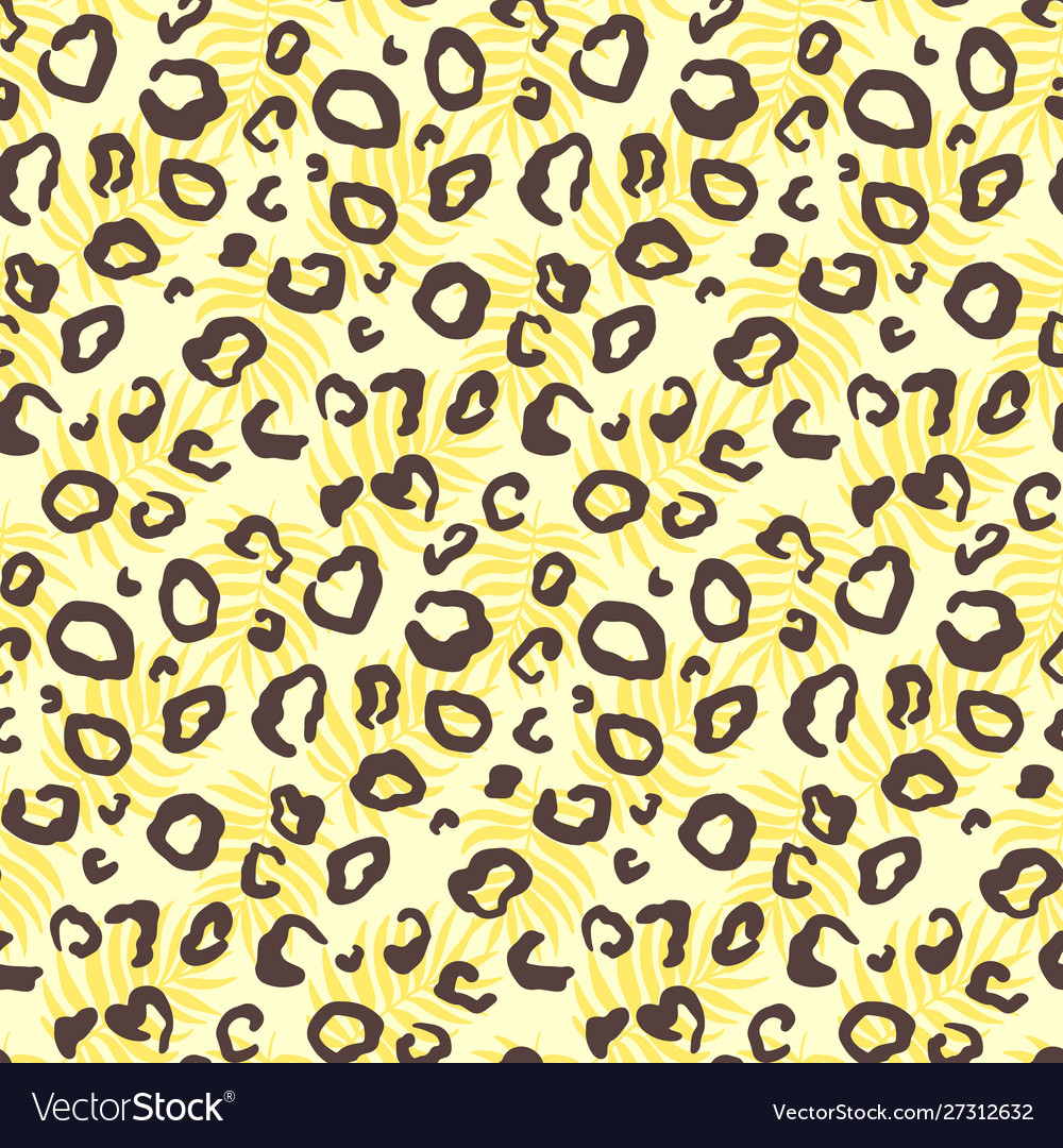 Animal leopard skin texture print pattern Vector Image