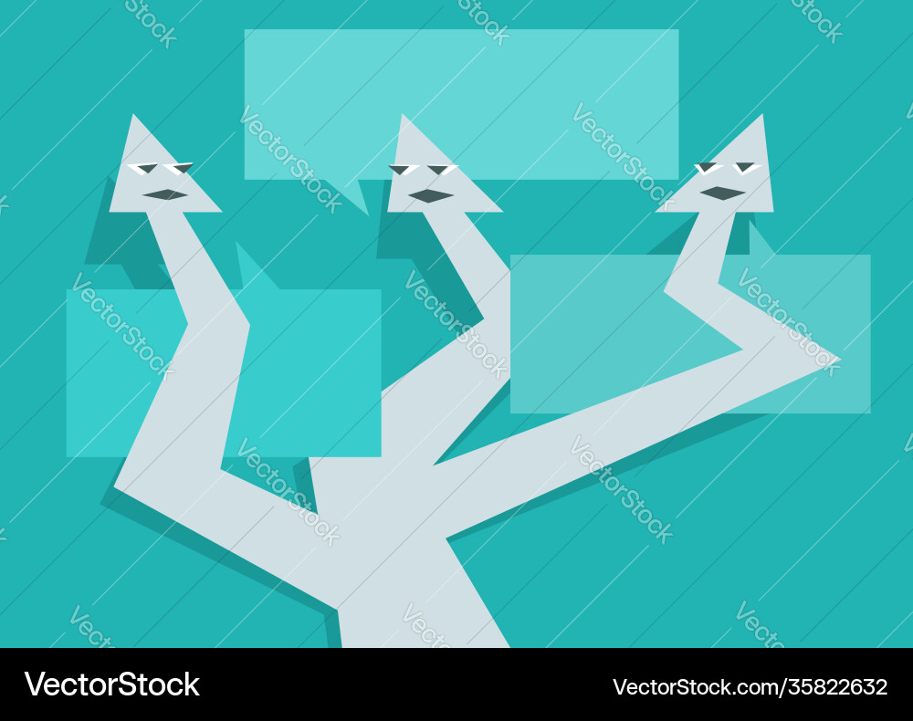Confused arrows - directions crossroads Royalty Free Vector
