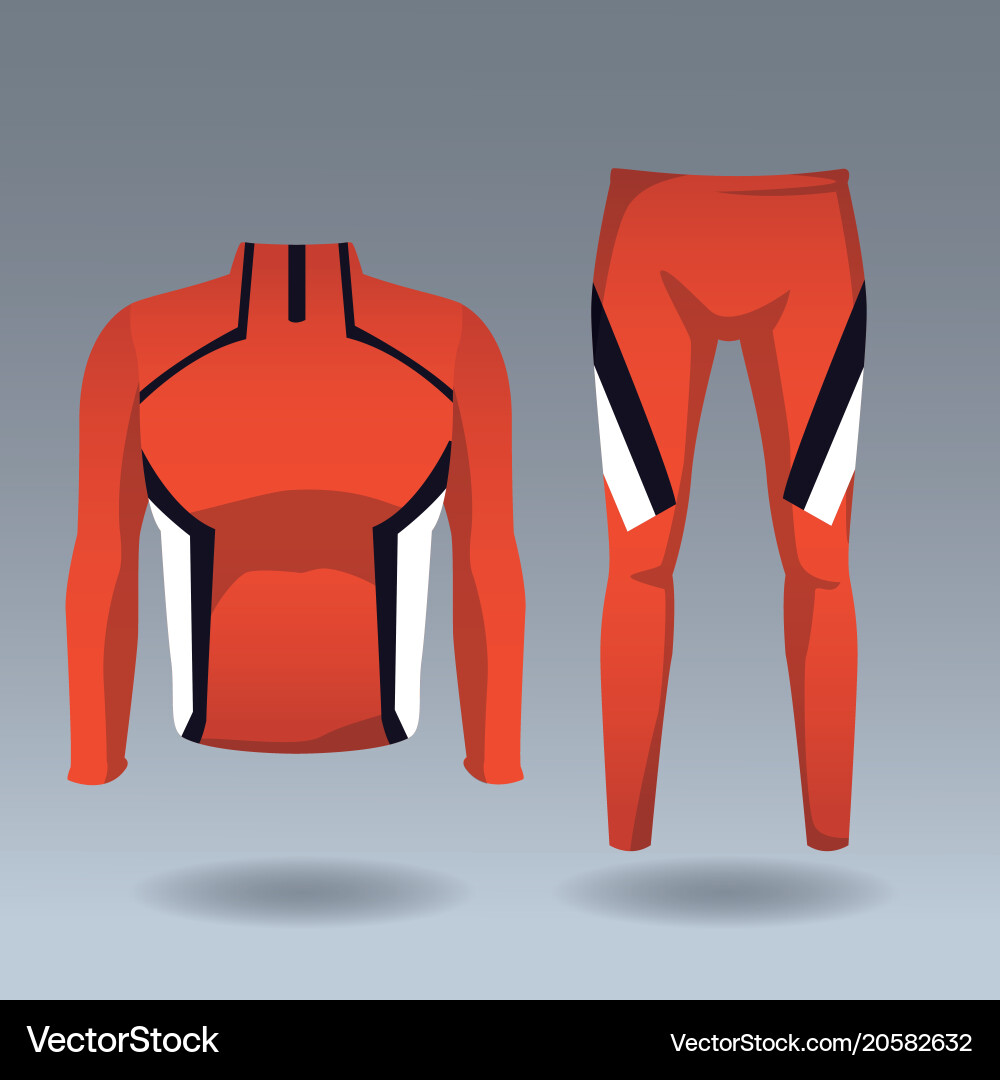 Fitness men jacket and pants Royalty Free Vector Image