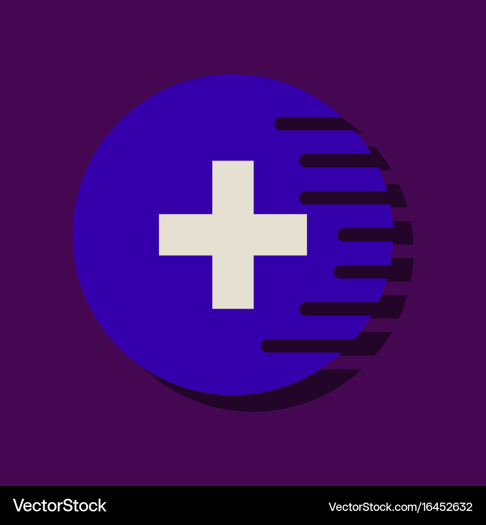 Flat icon design collection medical cross Vector Image