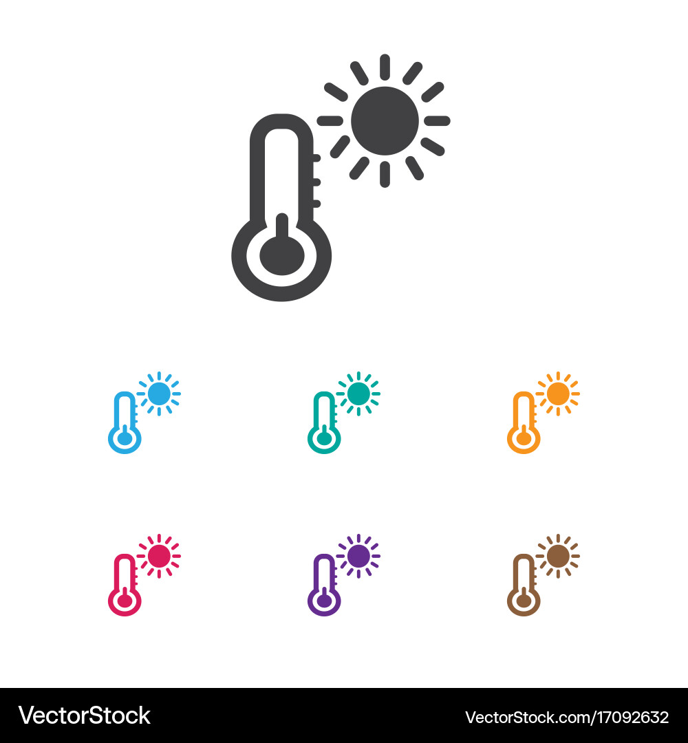 Holiday symbol on heat icon Royalty Free Vector Image