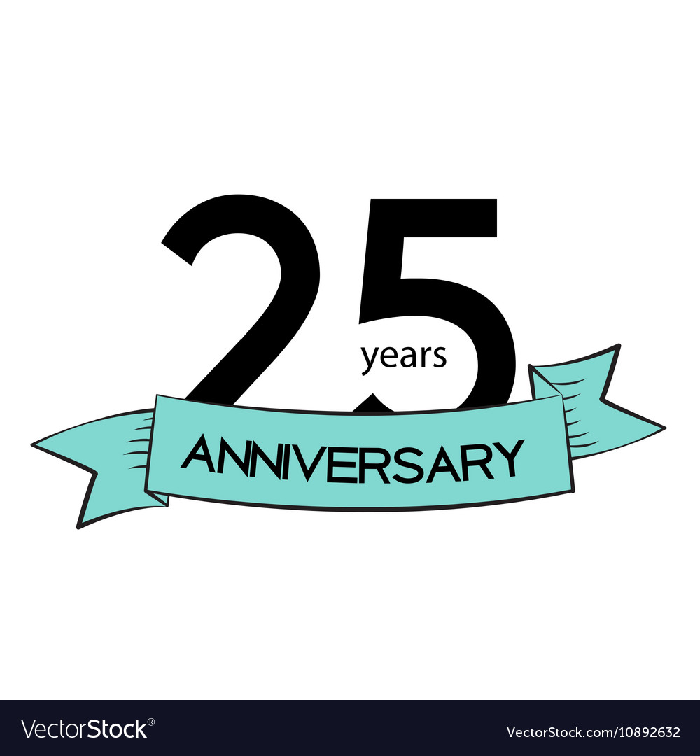 Template Logo 25 Years Anniversary Royalty Free Vector Image Template Logo 25 Years Anniversary Royalty Free Vector Image
