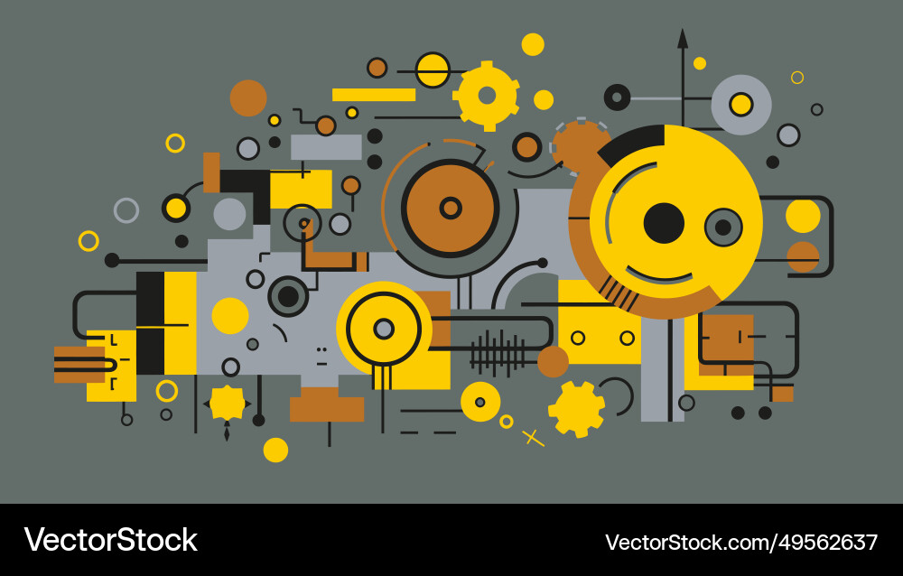 Abstract shapes and lines graphic design modern Vector Image