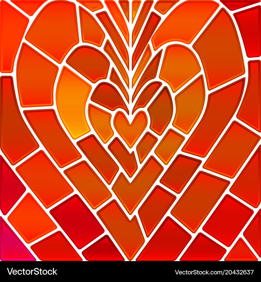 Abstract stained-glass mosaic background Vector Image