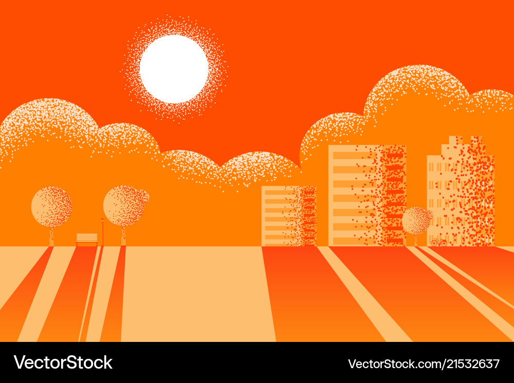 Beautiful city park texture style concept Vector Image