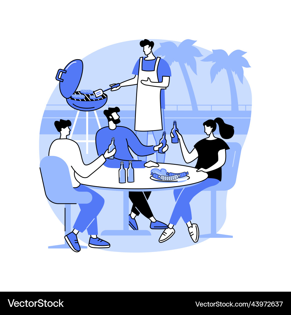 Chilling with friends isolated cartoon Royalty Free Vector