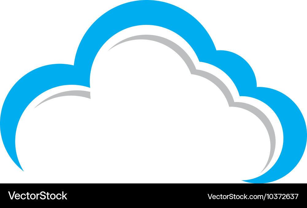 Cloud logo template Royalty Free Vector Image - VectorStock