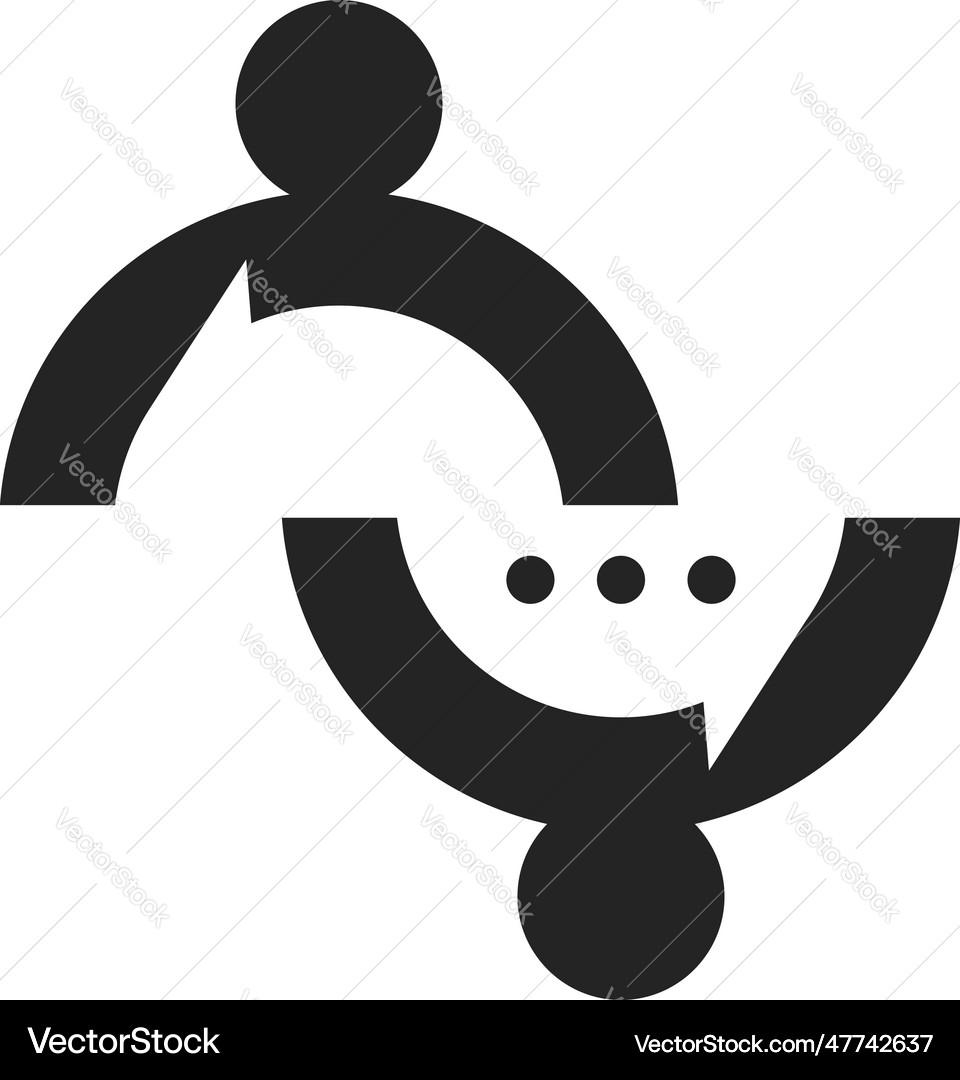 Community logo template icon brand identity Vector Image