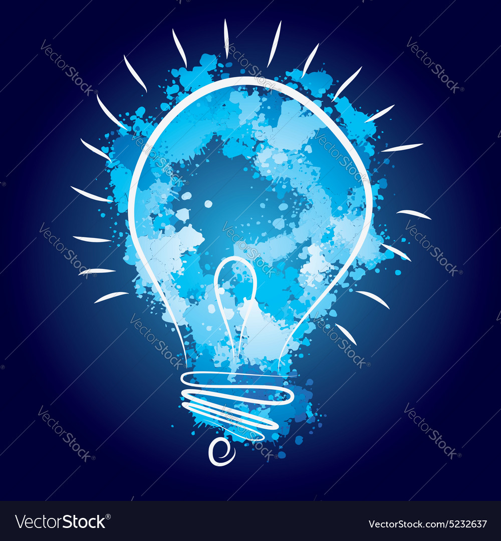 Light bulb - idea concept Royalty Free Vector Image