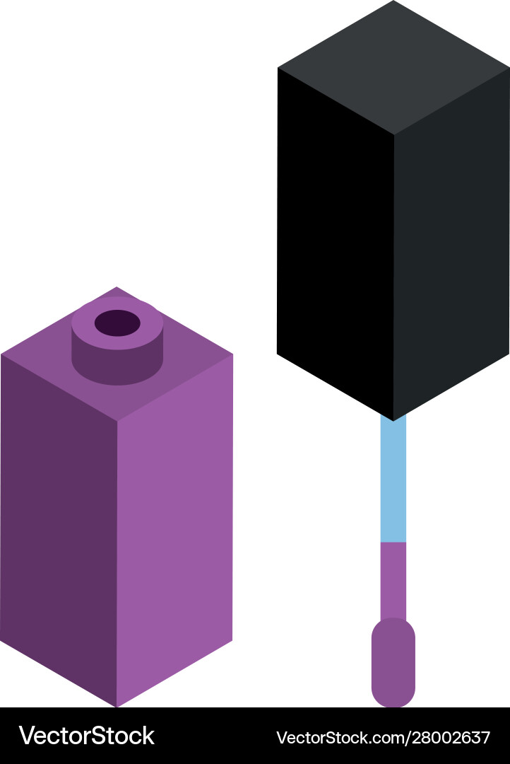 Nails polish makeup product isolated icon Vector Image