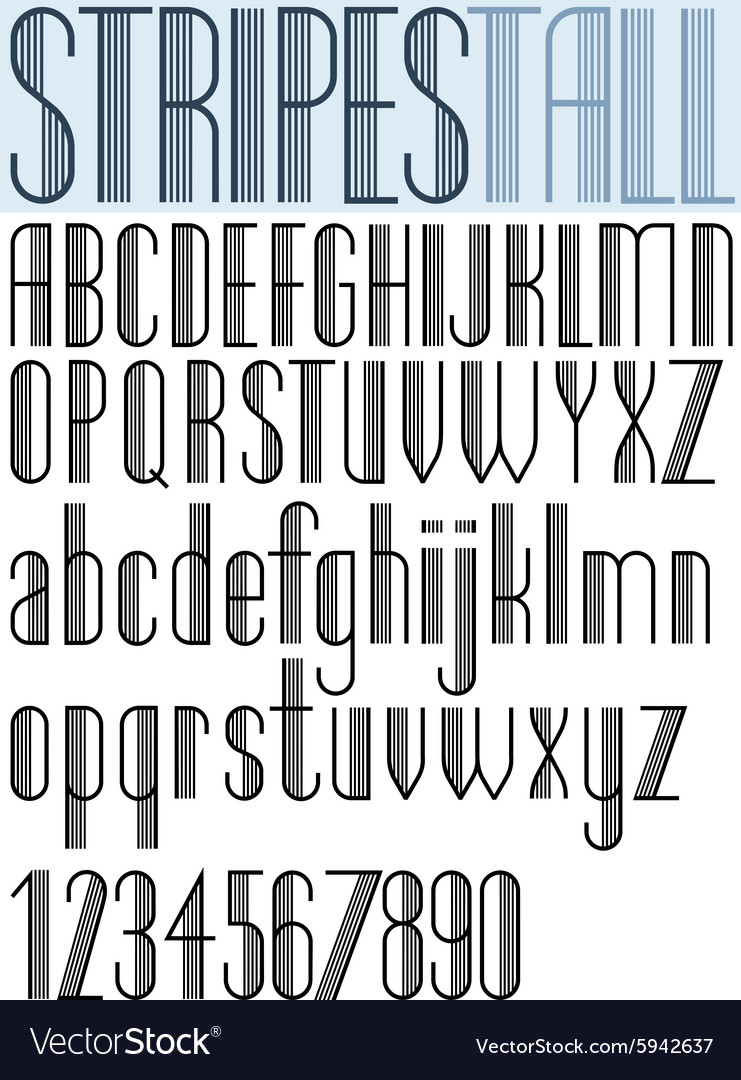 Poster parallel black font and numbers on white Vector Image