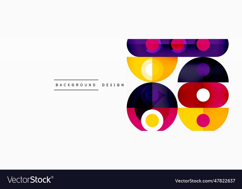 Simple circles and round elements pattern Vector Image