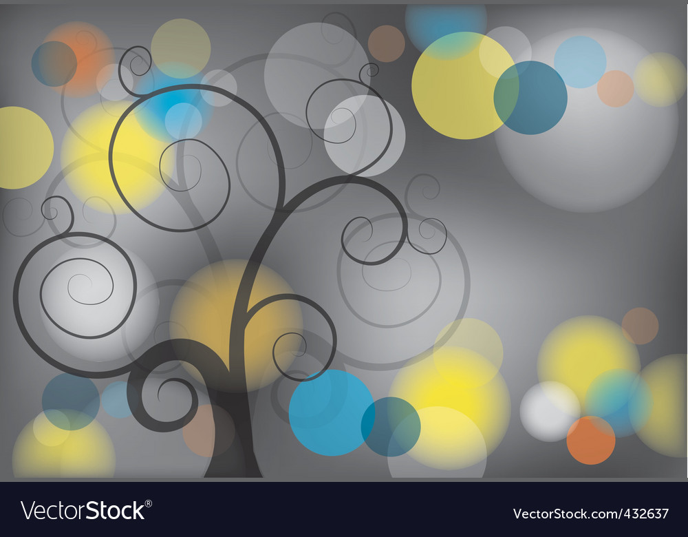 Tree abstract background Royalty Free Vector Image