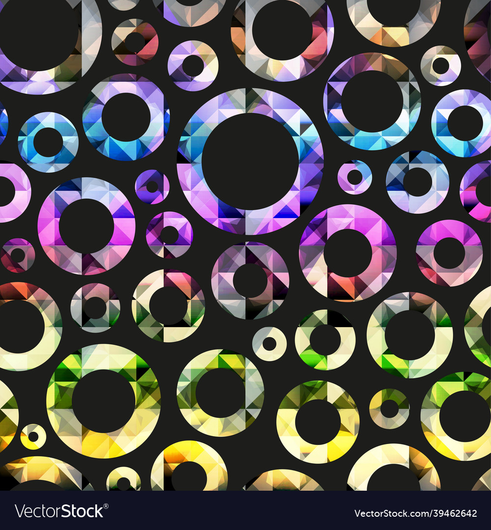 Abstract circle seamless pattern Royalty Free Vector Image