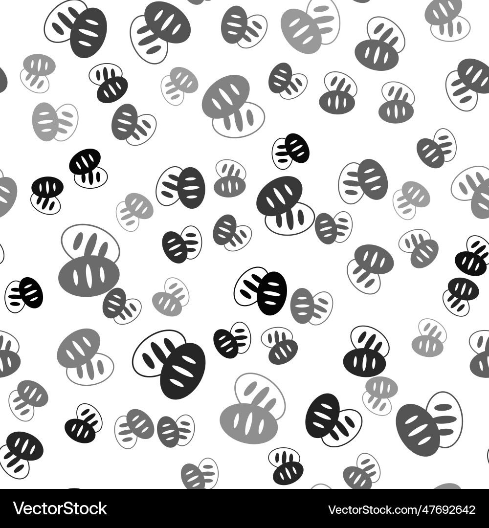 Black christian bread icon isolated seamless Vector Image