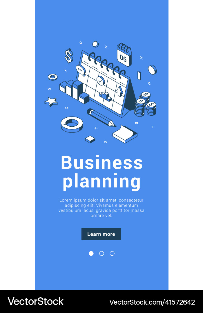 Business planning and time management Royalty Free Vector