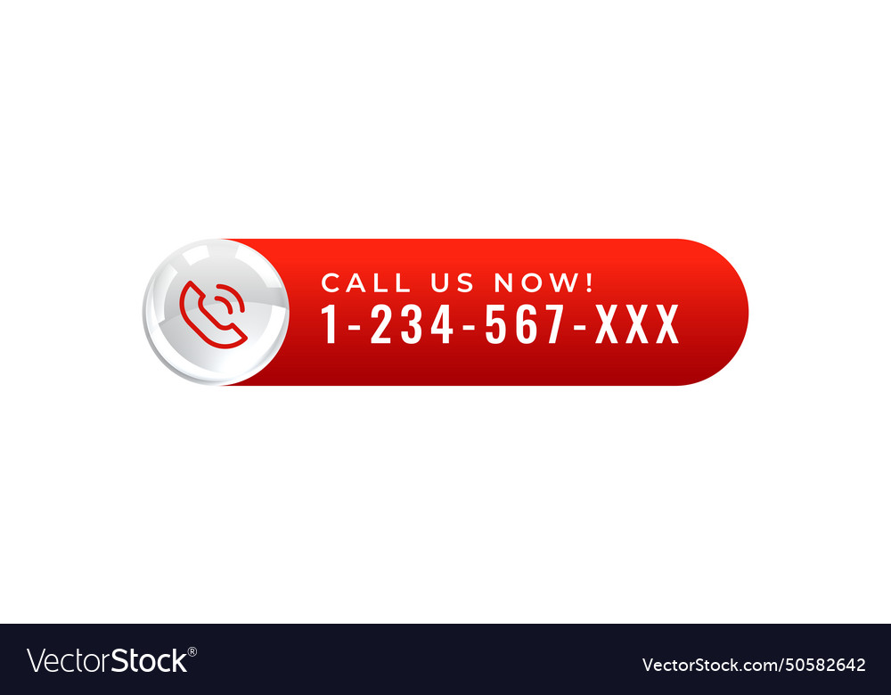 Call us now button icon template for web Vector Image