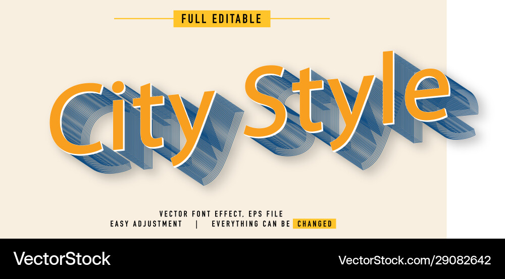 Elegant and colorful text effect design full Vector Image