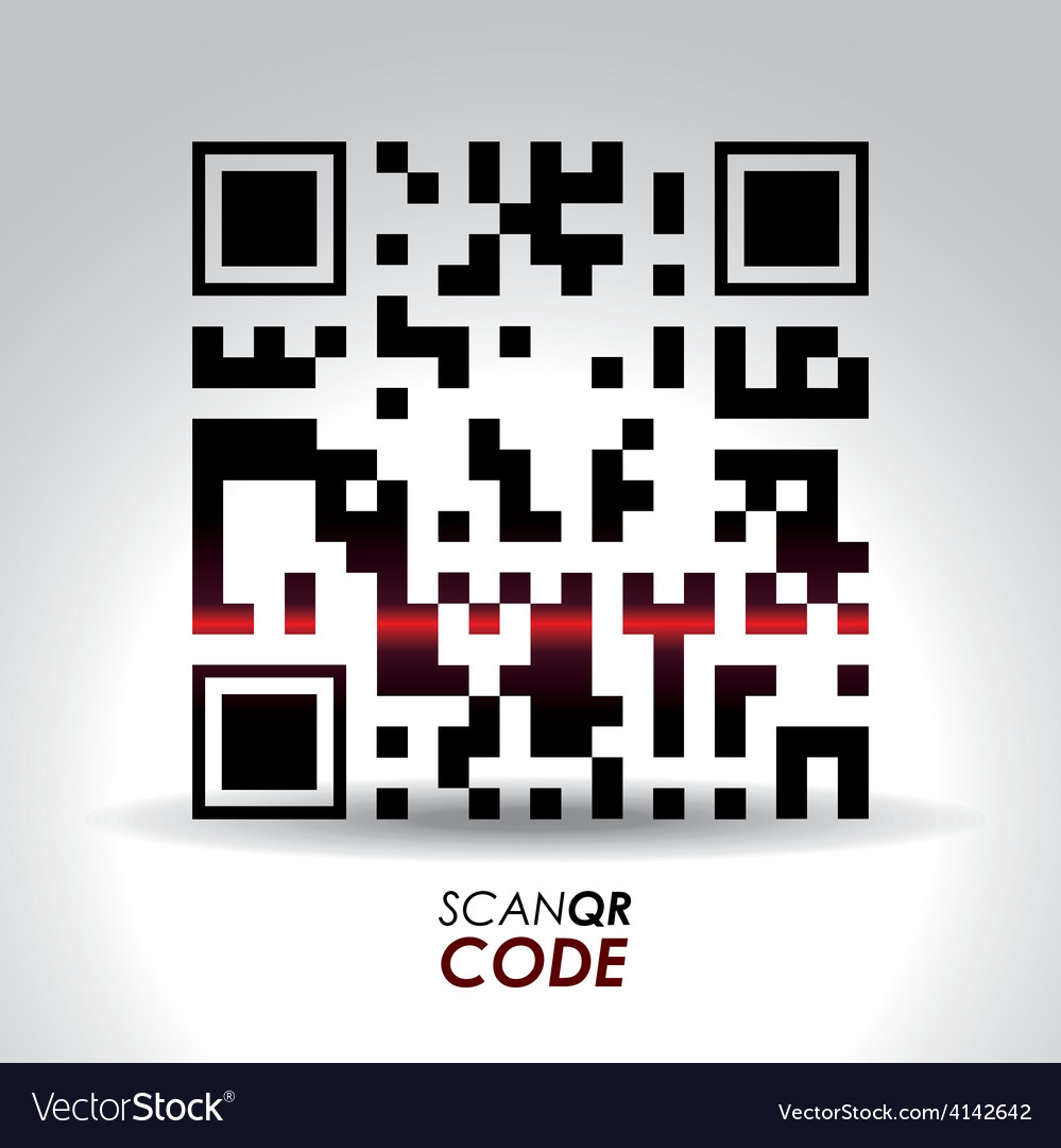 Scan qr code design Royalty Free Vector Image - VectorStock