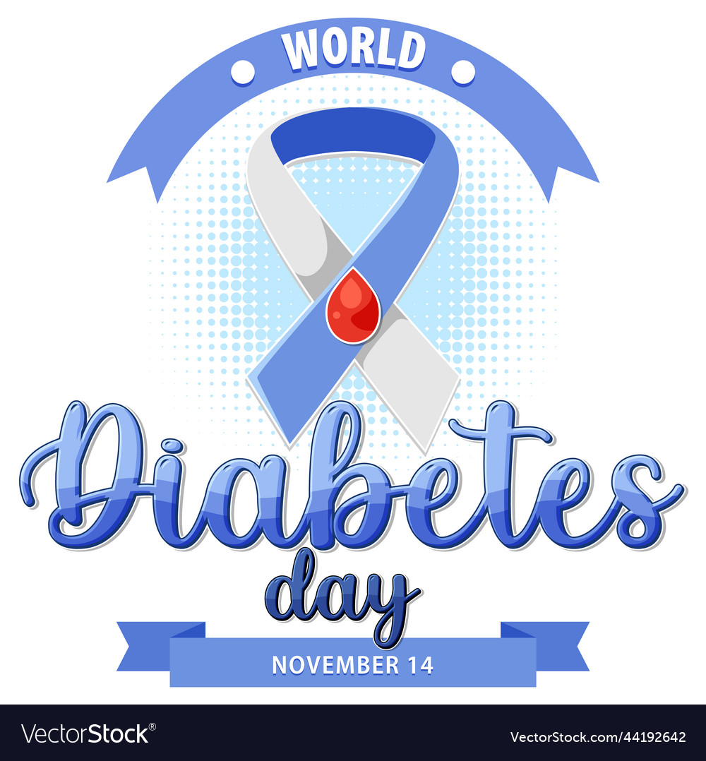 World diabetes day poster design Royalty Free Vector Image