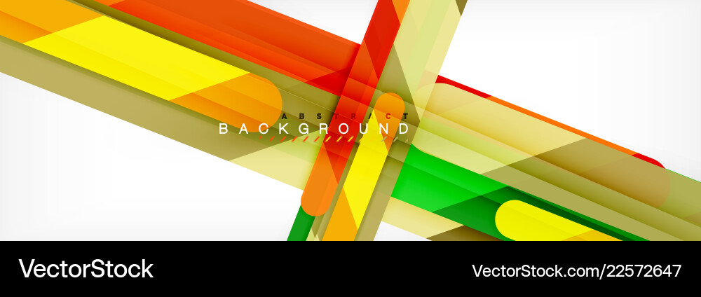 Abstract colorful lines modern geometric Vector Image