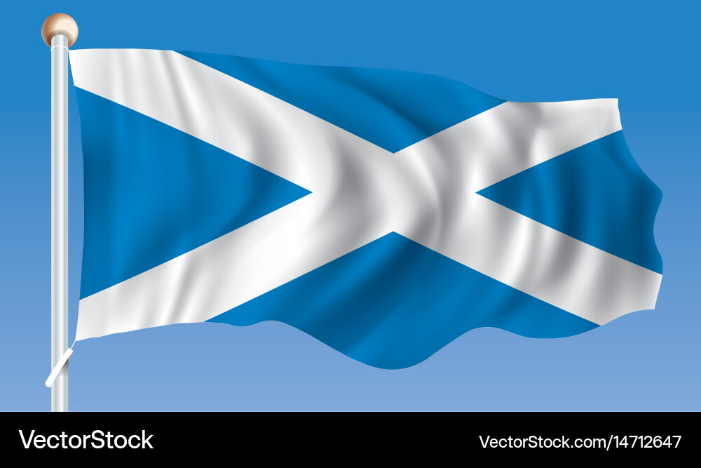 Flag of scotland Royalty Free Vector Image - VectorStock