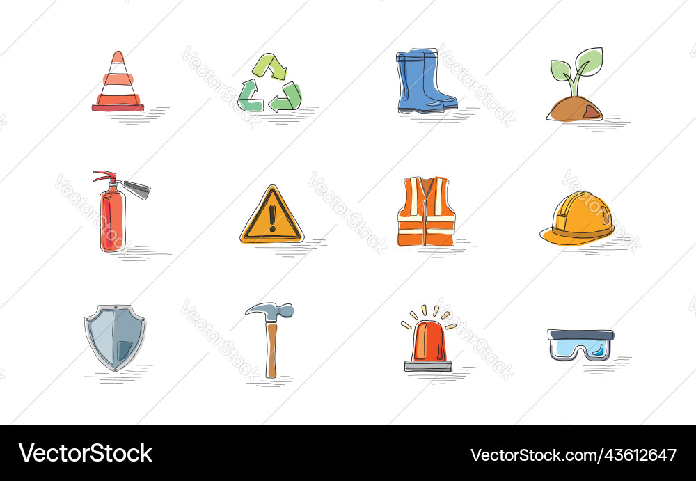 Safety and environmental protection icon Vector Image