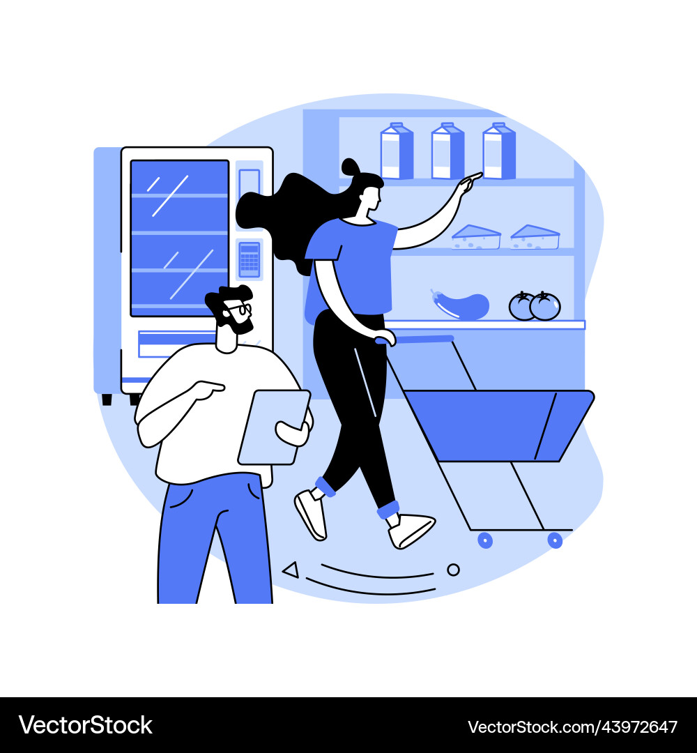 Shopping list isolated cartoon Royalty Free Vector Image