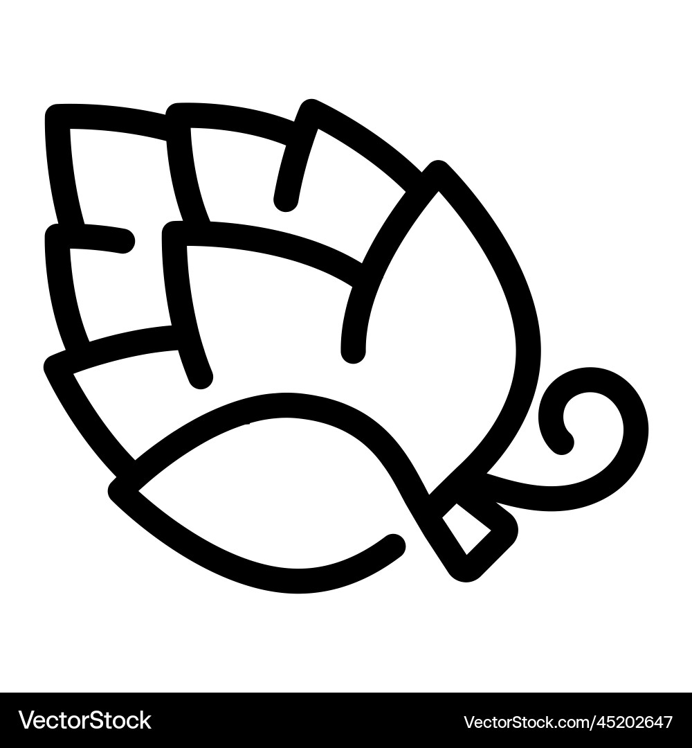 Simple hop line icon emblem symbol Royalty Free Vector Image