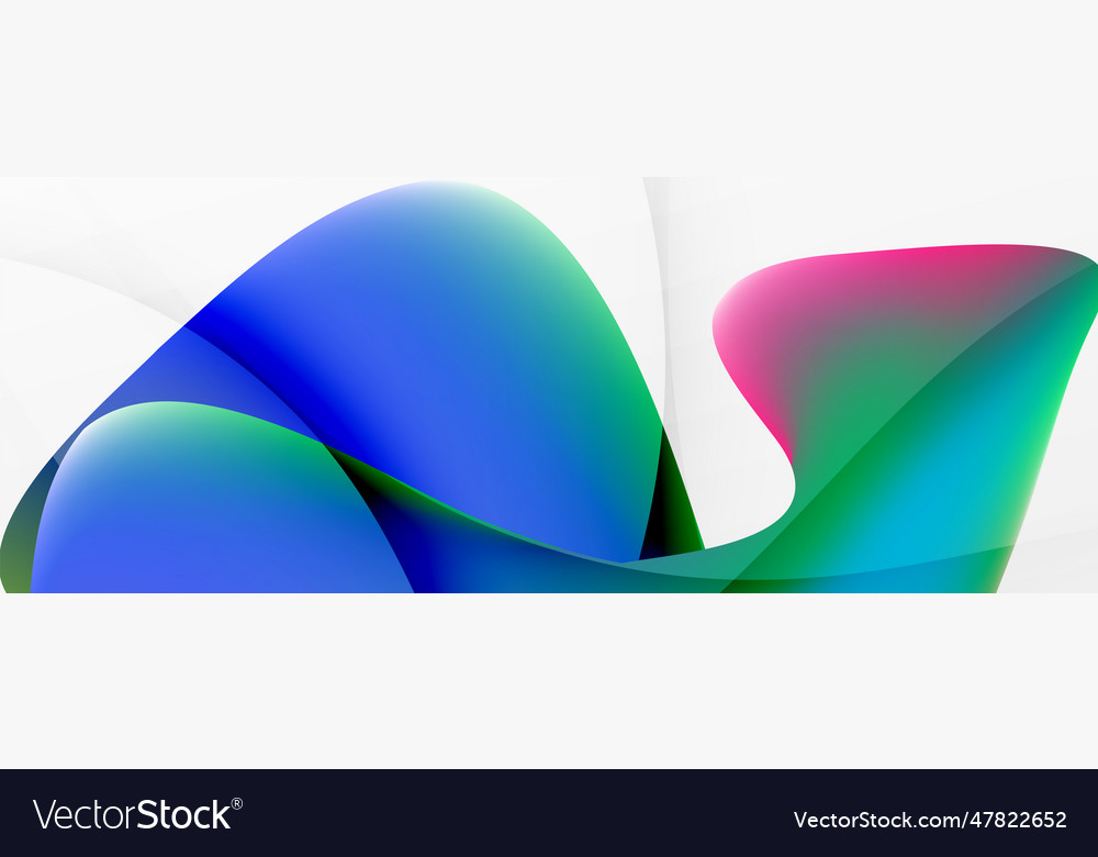 Abstract background fluid gradient color wave Vector Image
