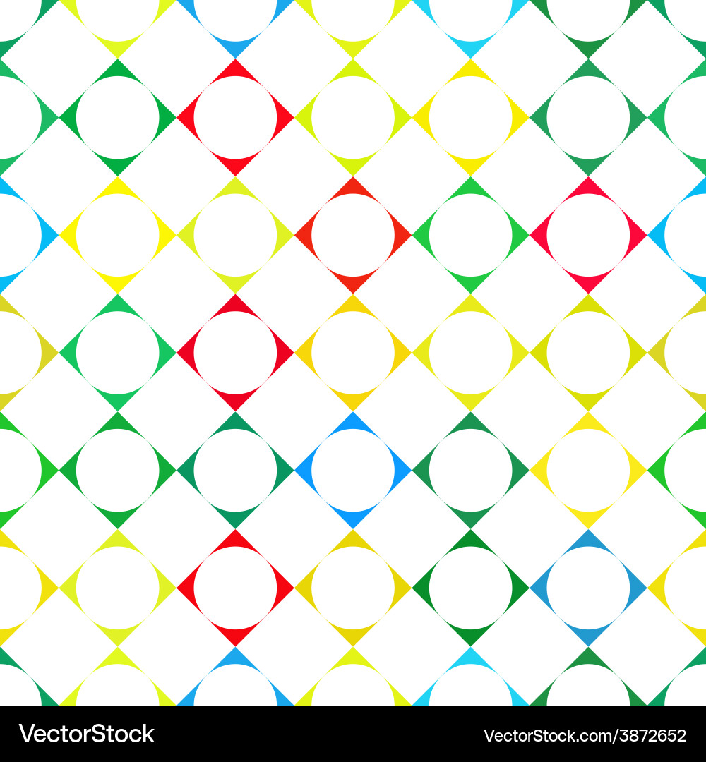 Abstract colorful retro squares seamless Vector Image