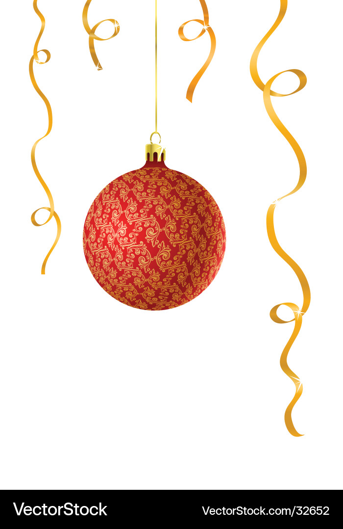 Christmas ball Royalty Free Vector Image - VectorStock