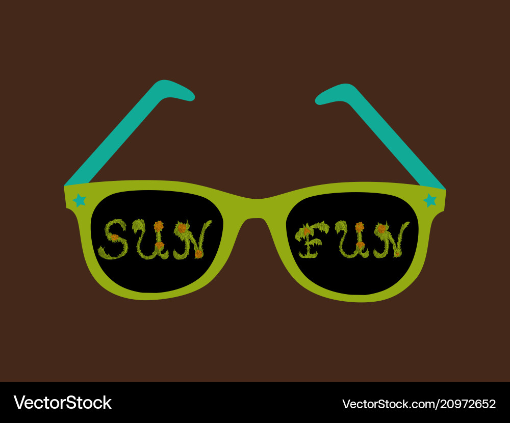 Fun in the sun happy summer Royalty Free Vector Image