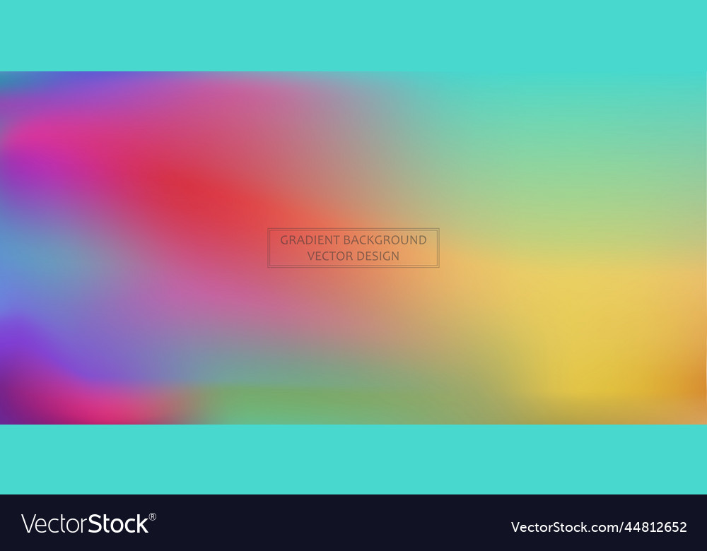 Panoramic web template multicolor gradient Vector Image