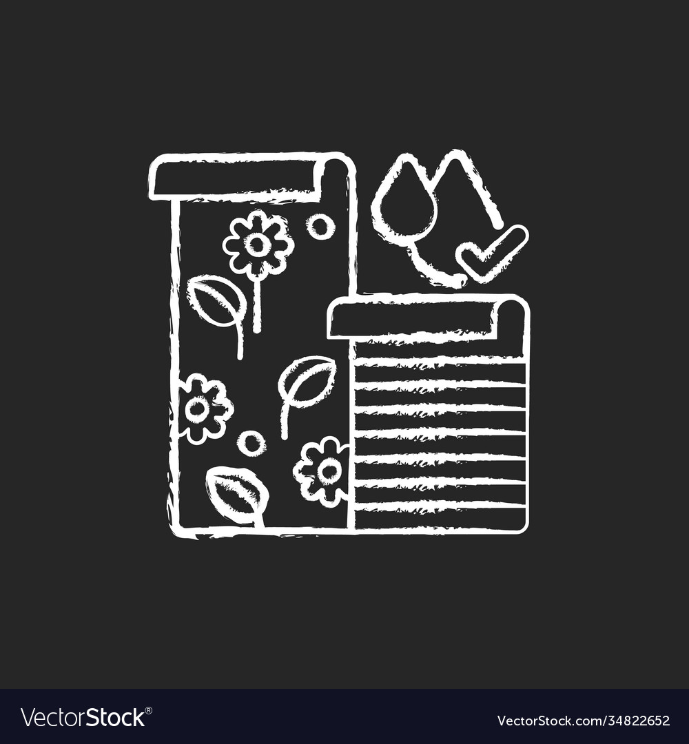 Wallpapers chalk white icon on black background Vector Image