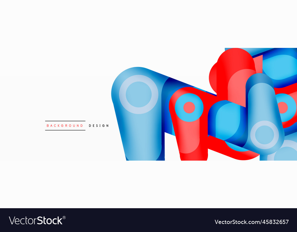 Abstract Geometric Shapes Background Color Shapes Vector Image 