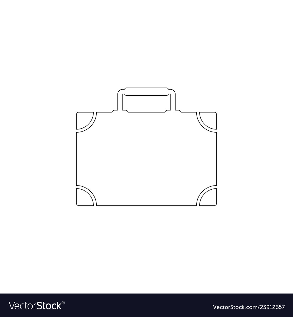 Case flat icon Royalty Free Vector Image - VectorStock
