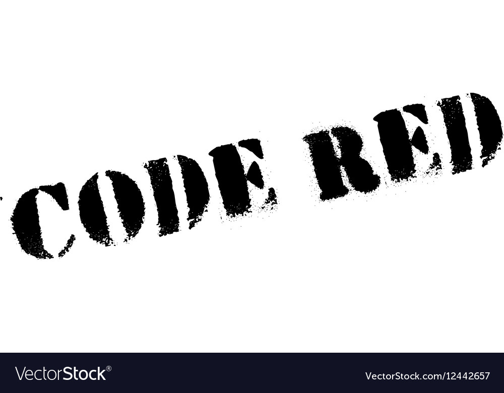 Code red rubber stamp Royalty Free Vector Image