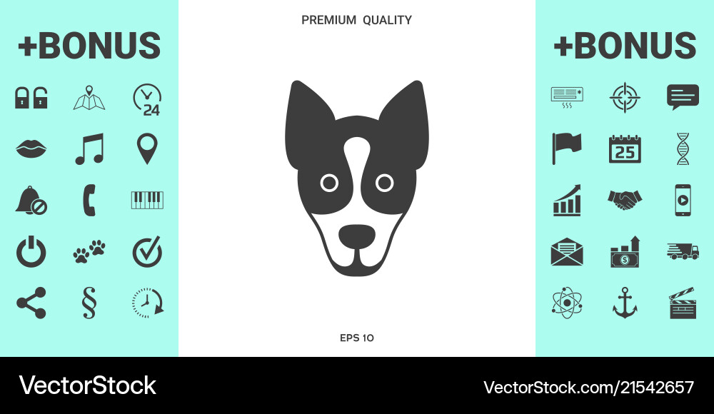 Dog - logo symbol protect sign Royalty Free Vector Image