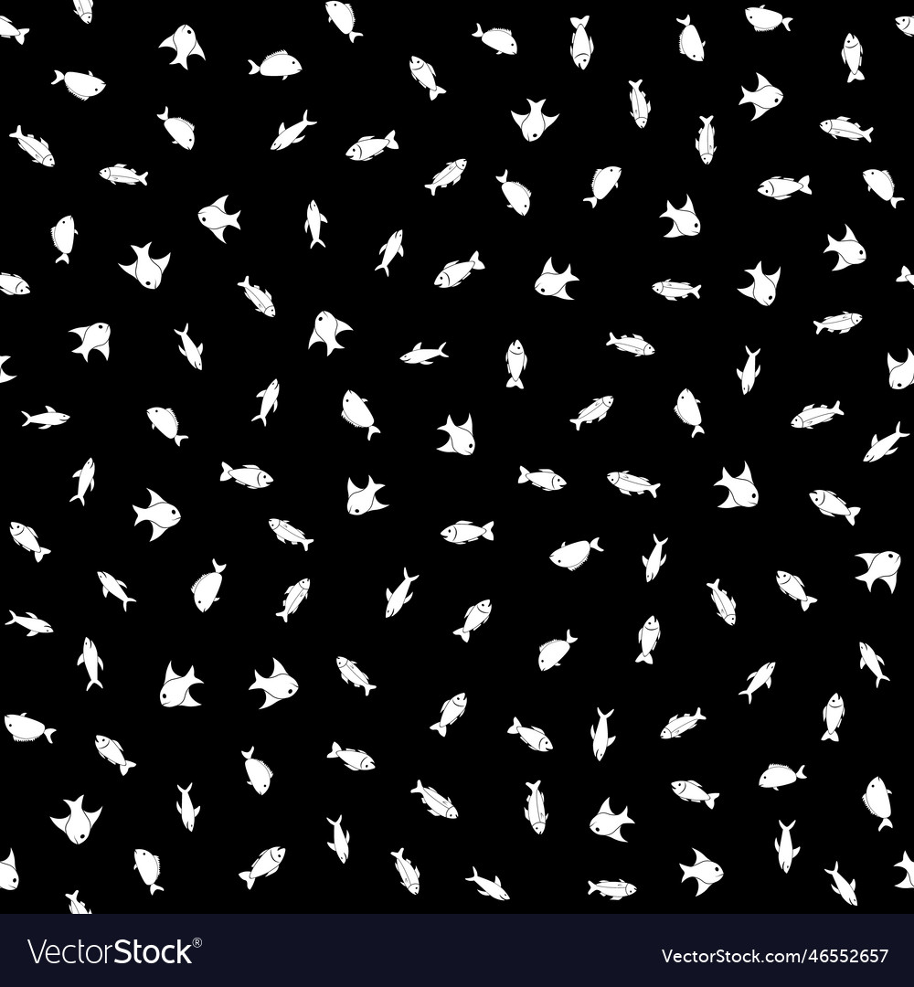 Fish seamless pattern background Royalty Free Vector Image