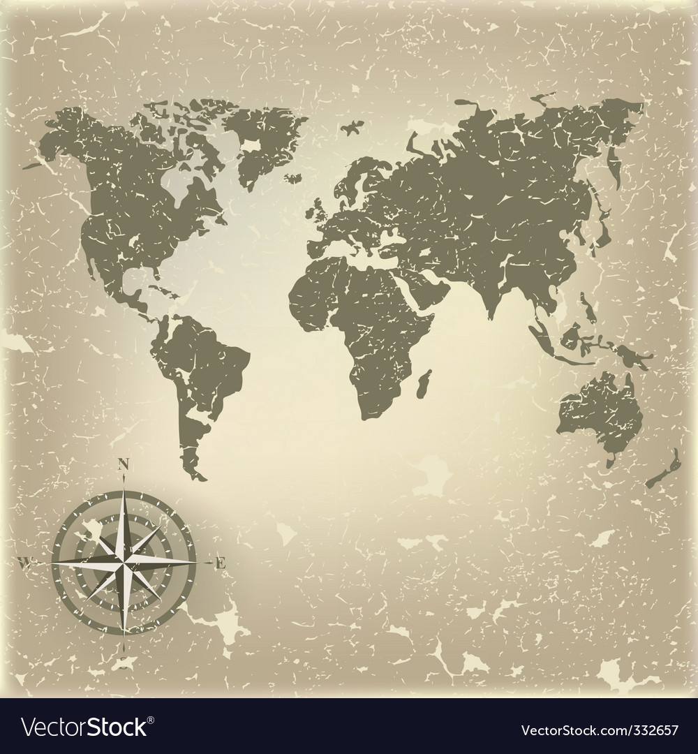 Old map Royalty Free Vector Image - VectorStock