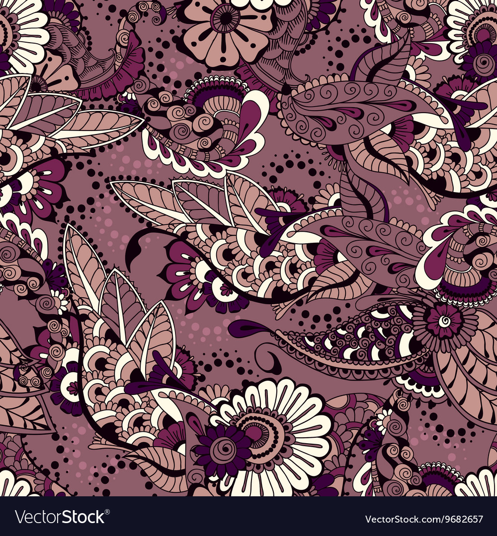 Seamless pattern with floral elements Royalty Free Vector