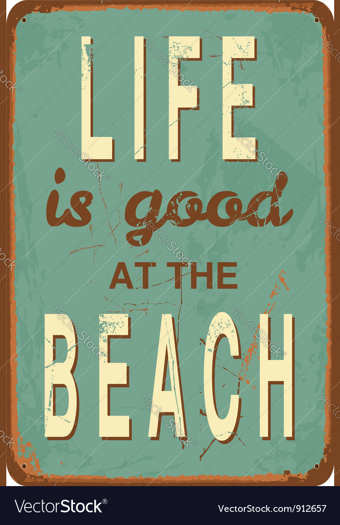 Vintage metal sign Royalty Free Vector Image - VectorStock