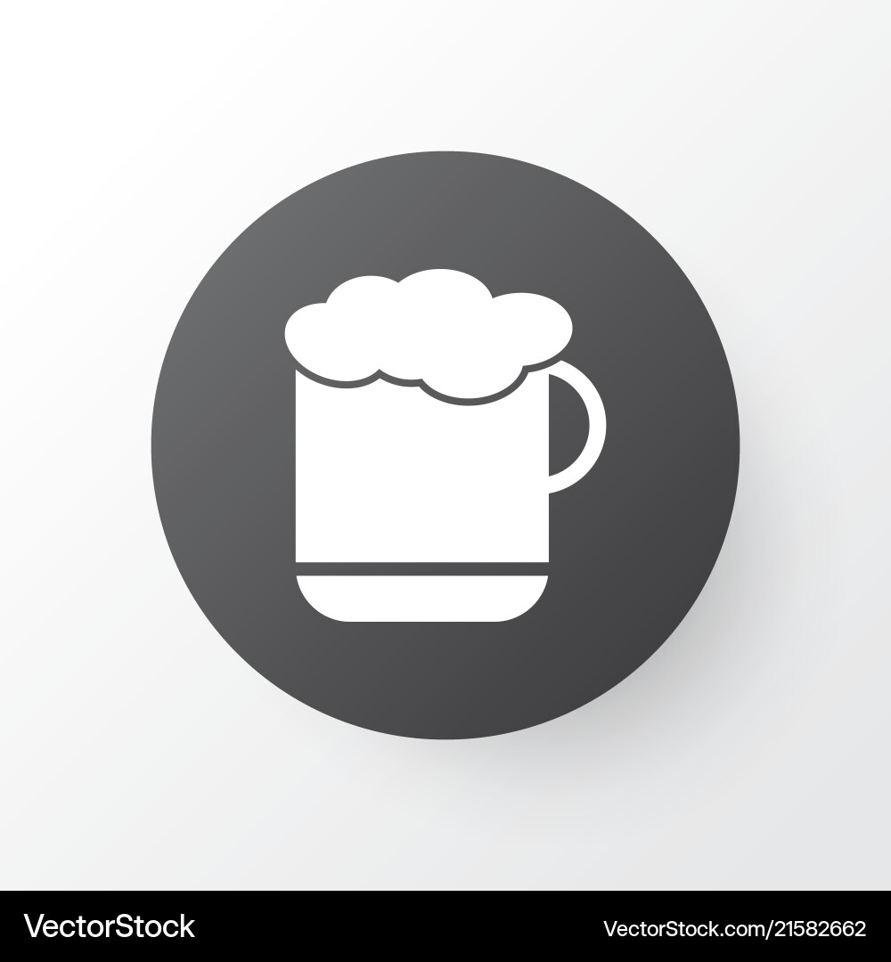 Beer icon symbol premium quality isolated mug Vector Image