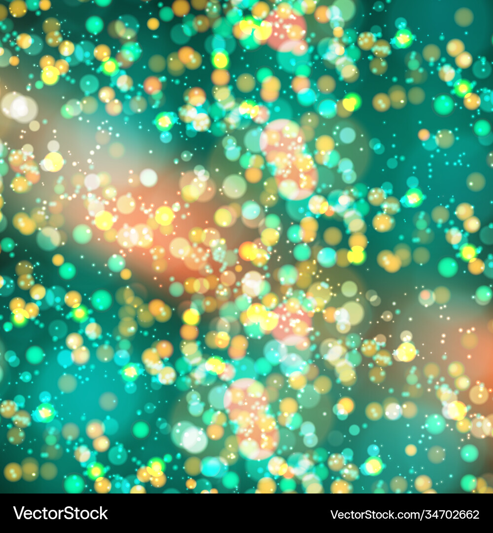 Bright bokeh with highlights on a dark background Vector Image