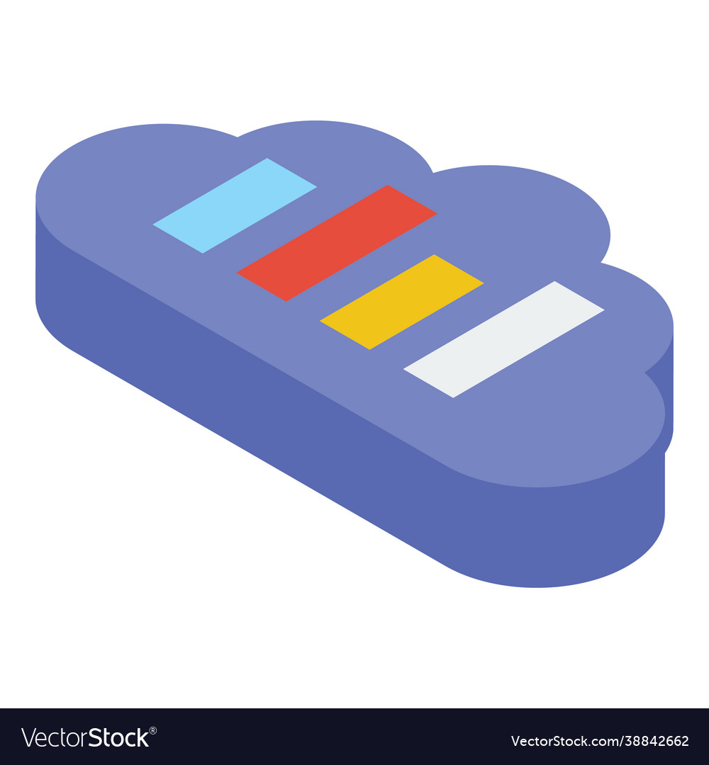 Cloud data chart Royalty Free Vector Image - VectorStock