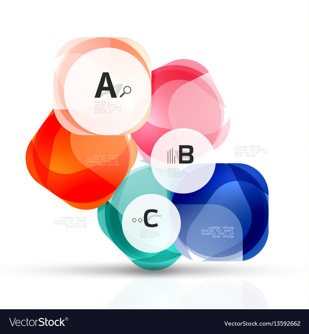 Glossy square elements Royalty Free Vector Image