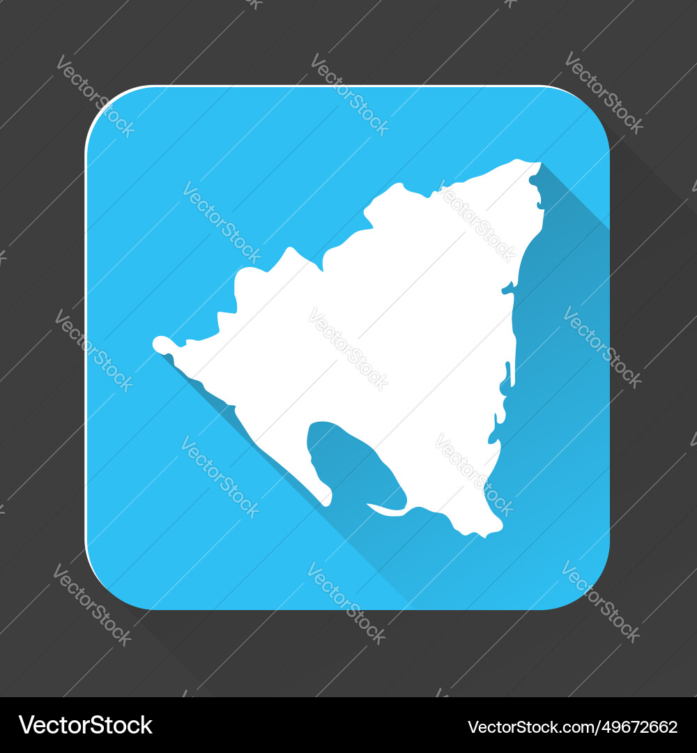 Highly detailed nicaragua map with borders Vector Image